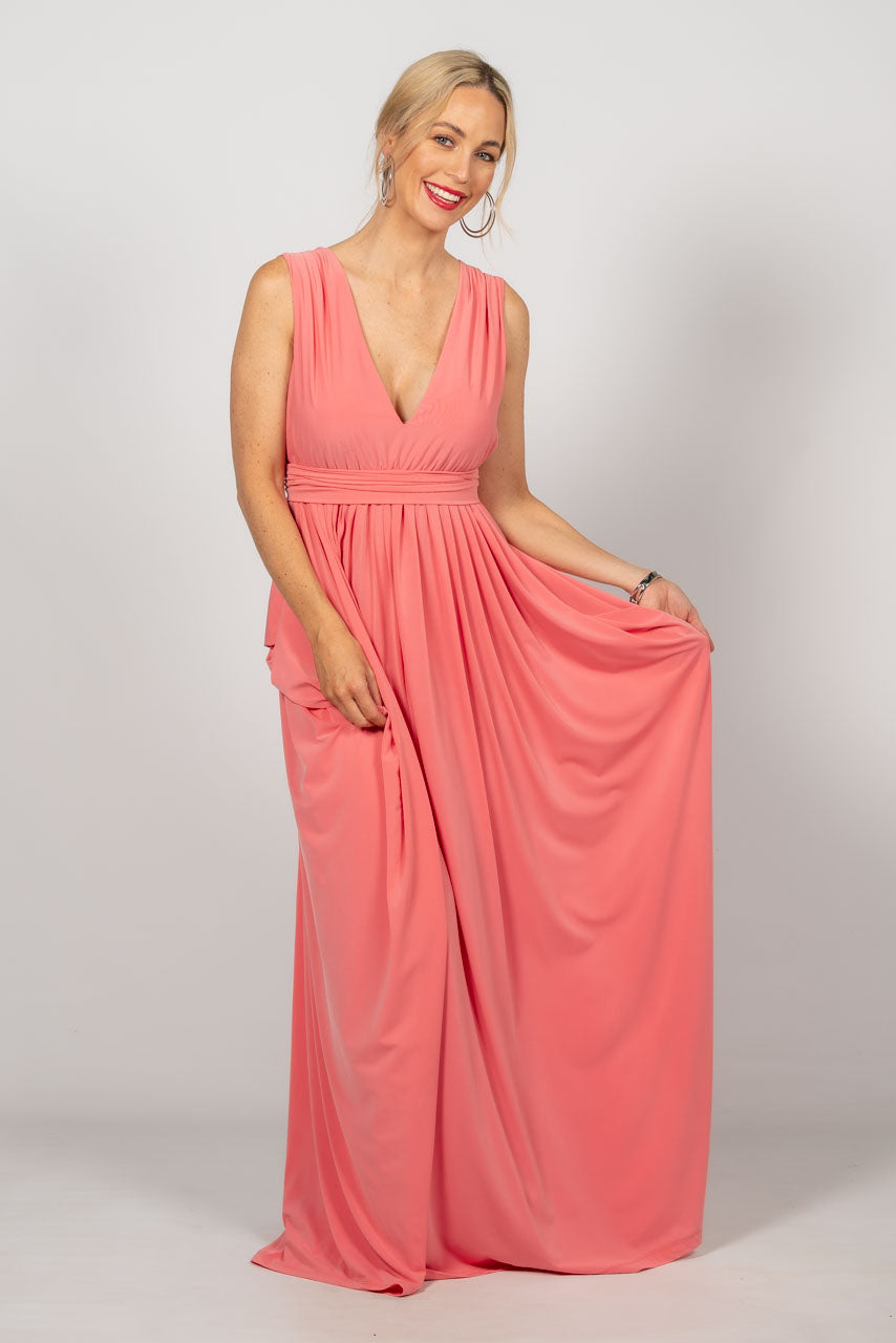Aphrodite Maxi Dress - Pink – P.S. Frocks
